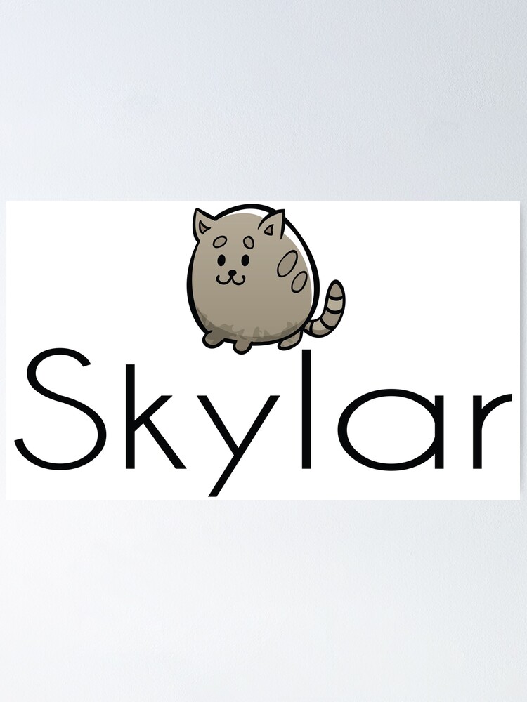 "Skylar Cat Cute Kawaii My Name Is Skylar" Poster by ProjectX23 | Redbubble