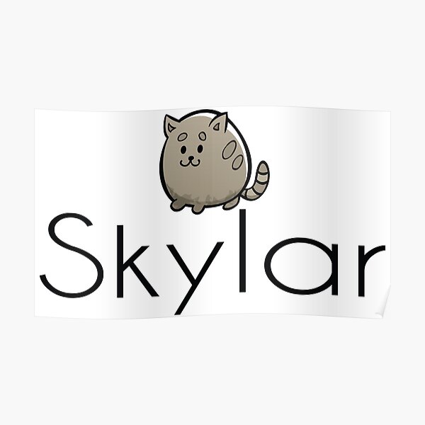 "Skylar Cat Cute Kawaii My Name Is Skylar" Poster by ProjectX23 | Redbubble