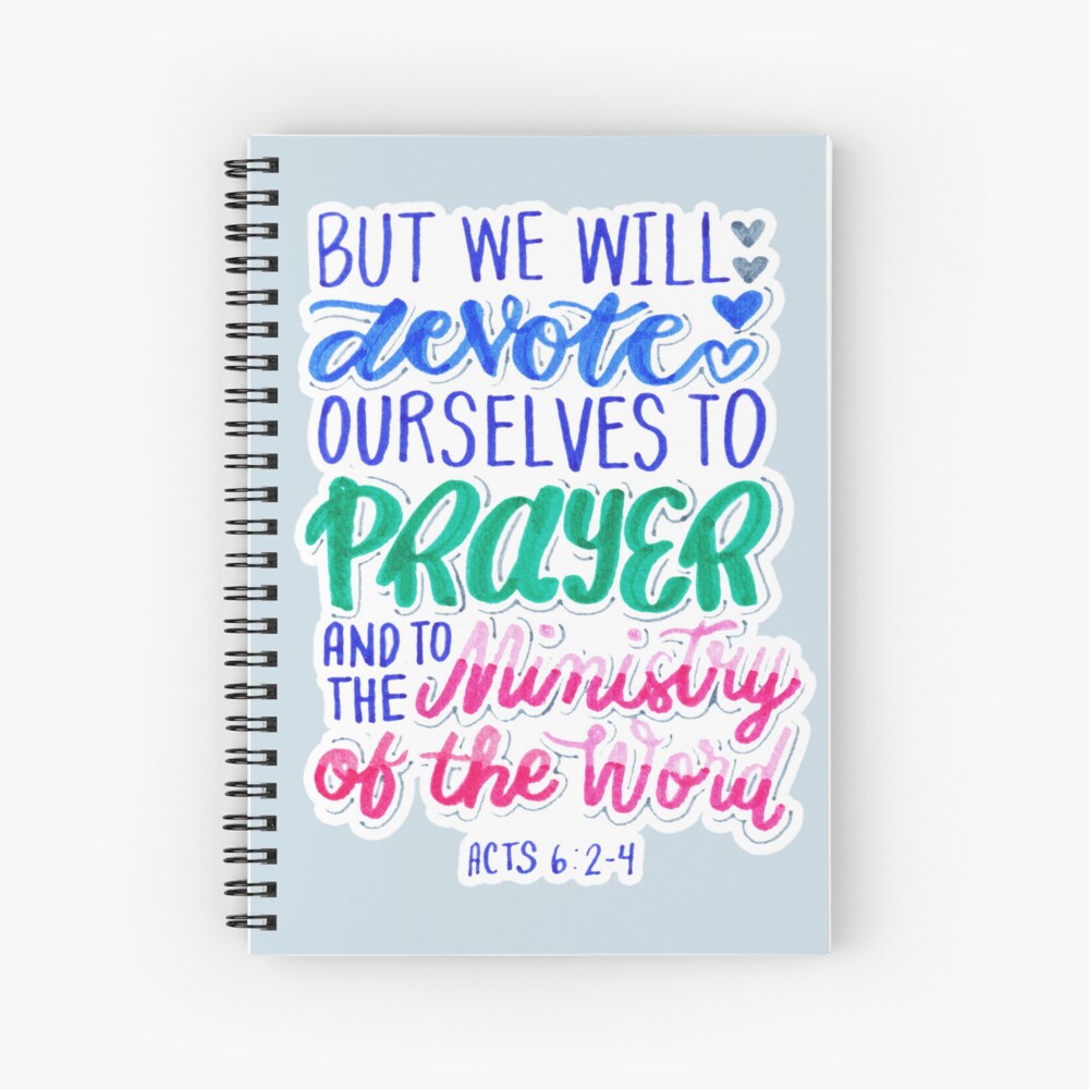 "Acts 6:2-4 | Book of Acts | Bible Verse" Sticker for Sale by jempelayo ...