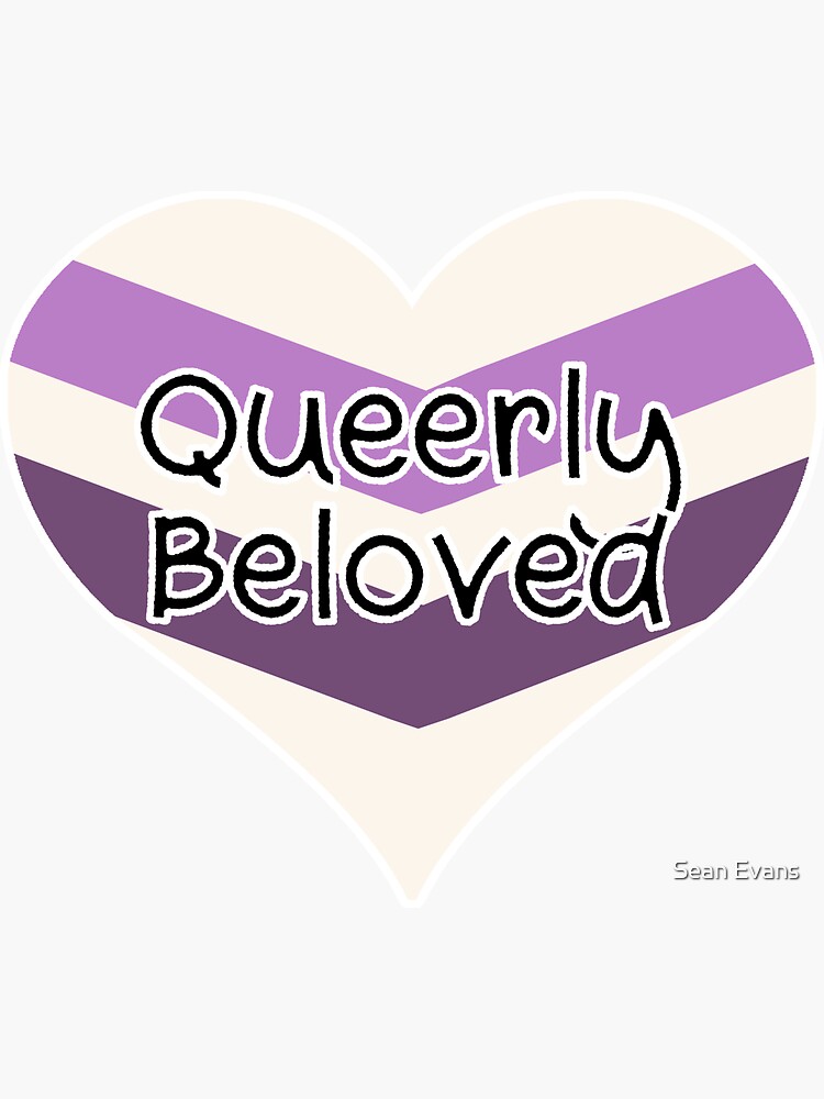 "Queerly Beloved (Chevrons)" Sticker for Sale by dysperdis | Redbubble