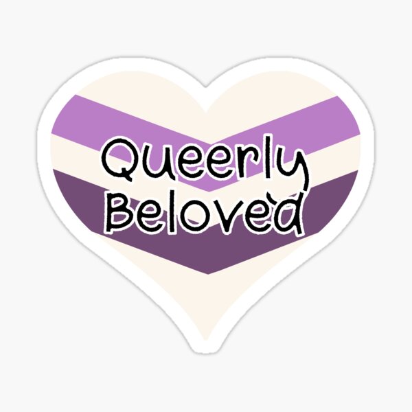 "Queerly Beloved (Chevrons)" Sticker for Sale by dysperdis | Redbubble