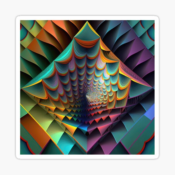 "Optical Illusion" Sticker for Sale by SeedDesign | Redbubble