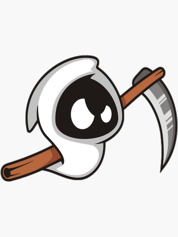 "Cute Death Cartoon" Sticker for Sale by helrisoniart182 | Redbubble