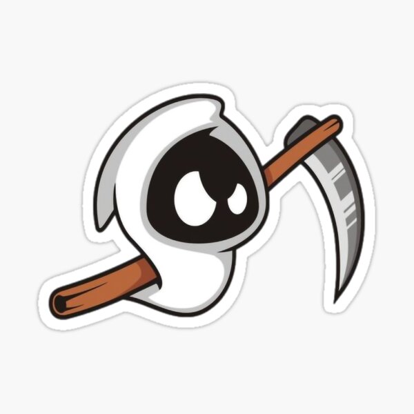 "Cute Death Cartoon" Sticker for Sale by helrisoniart182 | Redbubble