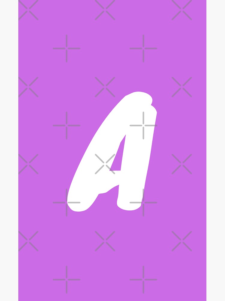 "Alphabet Range - Chunky 'A' " Sticker for Sale by YvonneMarrs | Redbubble