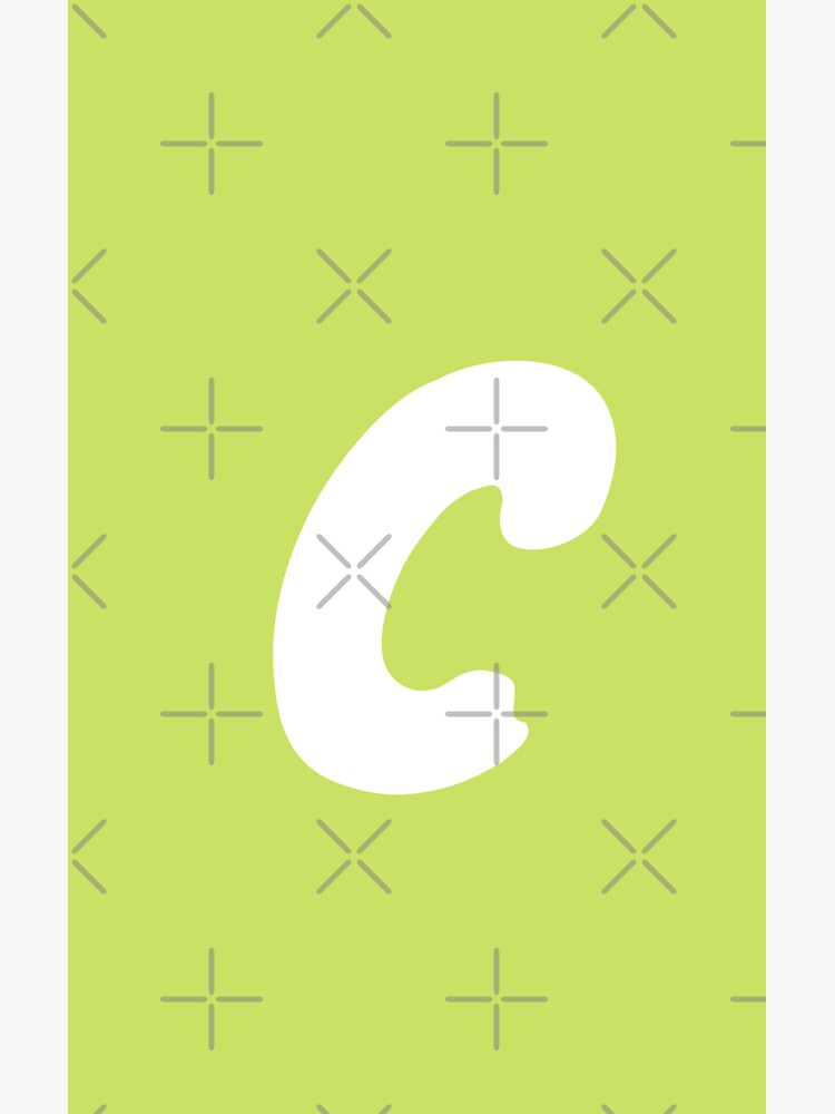 "Alphabet Range - Chunky 'C' " Sticker for Sale by YvonneMarrs | Redbubble
