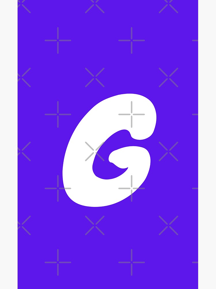"Alphabet Range - Chunky 'G' " Sticker for Sale by YvonneMarrs | Redbubble