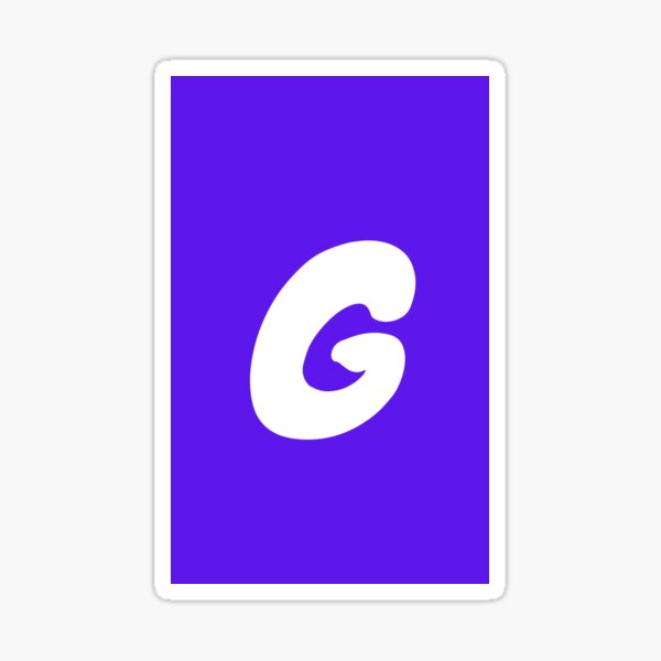 "Alphabet Range - Chunky 'G' " Sticker for Sale by YvonneMarrs | Redbubble