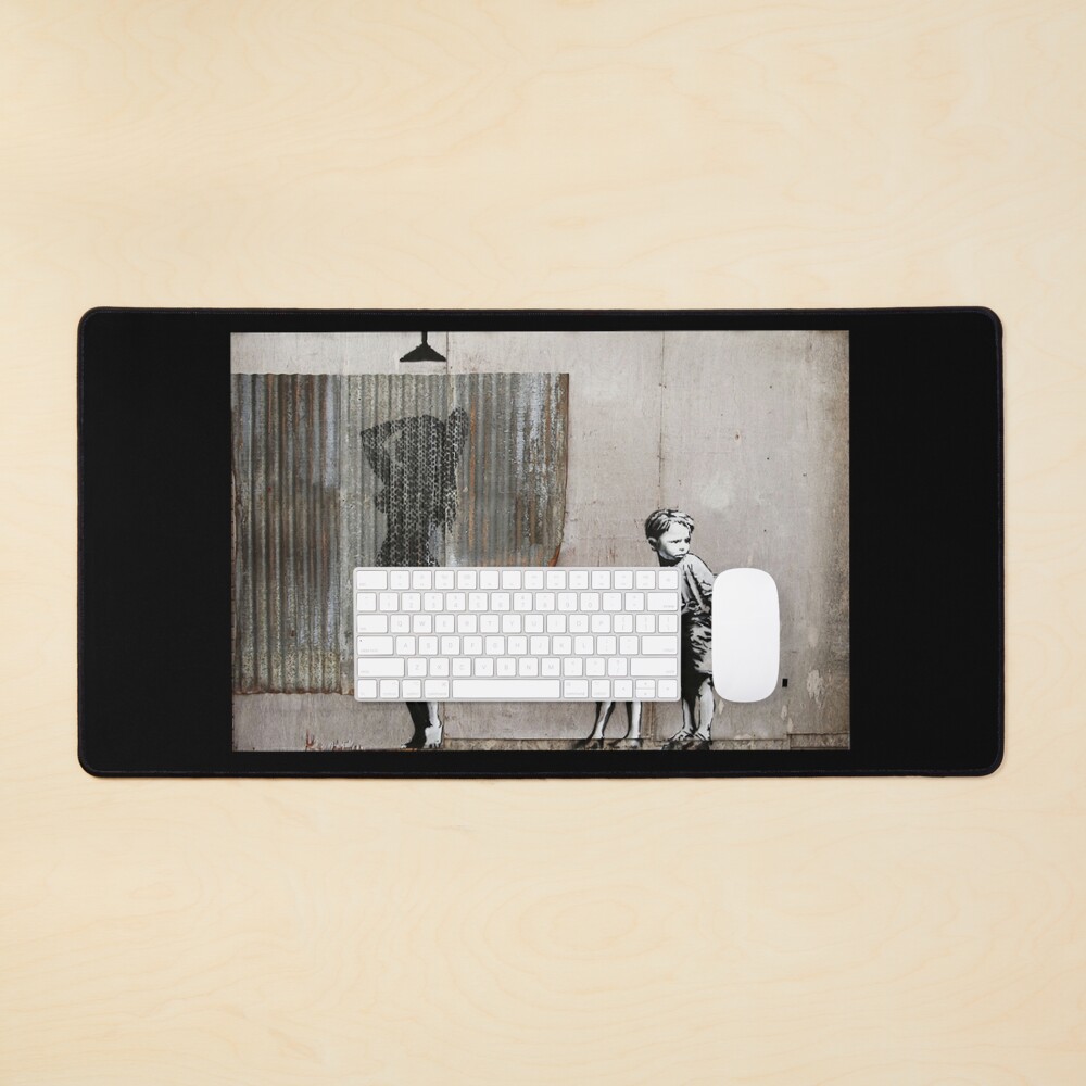 "Banksy Shower Peepers Boys" Framed Art Print by WE-ARE-BANKSY | Redbubble