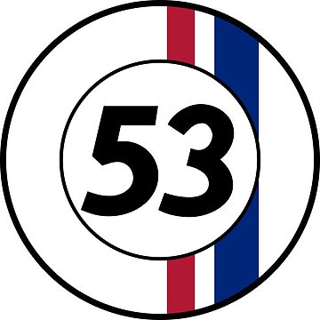"Herbie 53 Classic Racing Car" Sticker for Sale by estudiopublik ...