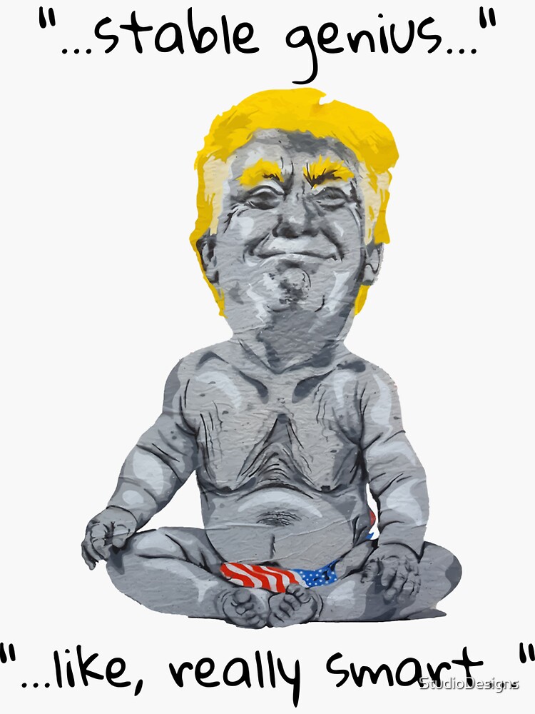 "Stable Genius - Like, Really Smart" Sticker for Sale by StudioDesigns ...