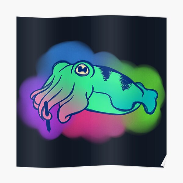 "Cuttlefish" Poster for Sale by KanekoKumori | Redbubble