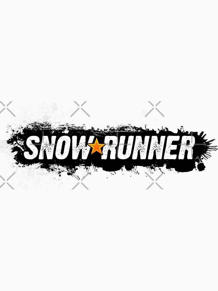"Snowrunner Title Screen Logo Design" Sticker for Sale by Now-Thats ...