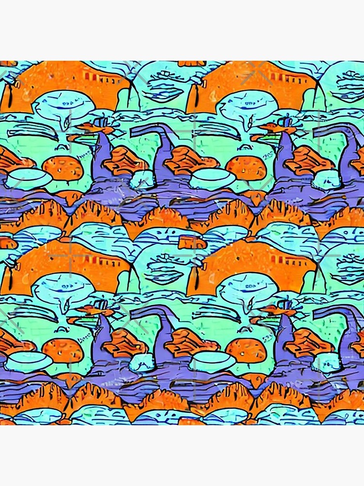 Otherworldly Wonders: Alien Landscapes Pattern Premium Matte Vertical ...