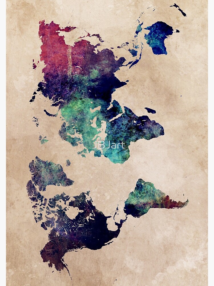 "World Map cold World" Spiral Notebook for Sale by JBJart | Redbubble