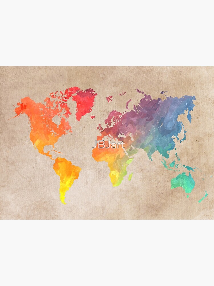 World Map Maps Premium Matte Vertical Poster