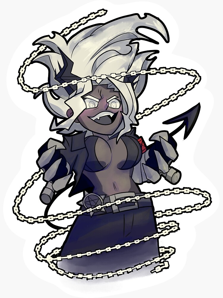 "Judgement (Helltaker)" Sticker for Sale by AnxiousTrashArt | Redbubble