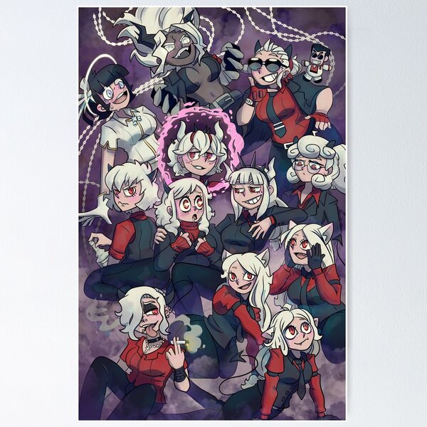 "Helltaker Group (Helltaker)" Poster for Sale by AnxiousTrashArt ...