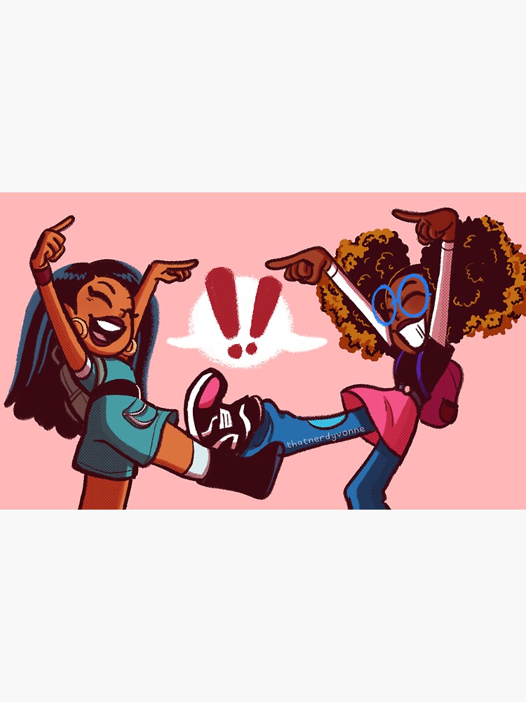 "Moon Girl Lunella and Casey sticker" Sticker for Sale by ...