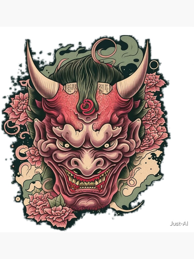 Traditional Japanese Demon Artwork
