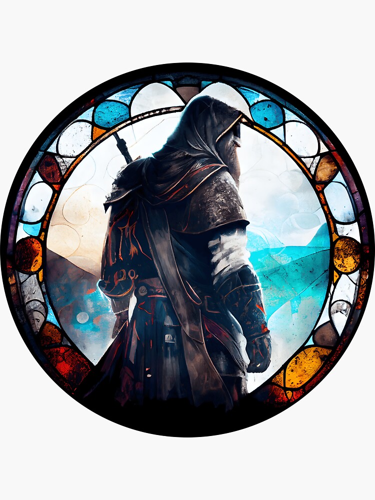 "Assassin's Creed - Stained Glass Series - 3" Sticker for Sale by ...