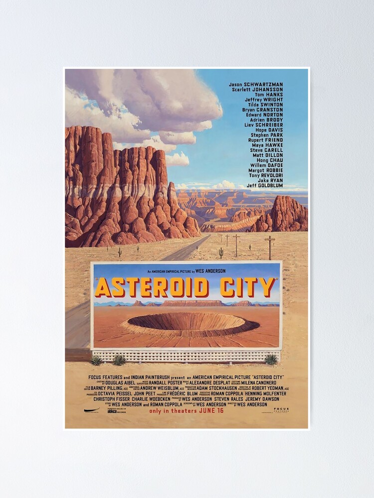 "ASTEROID CITY" Poster by uchix | Redbubble