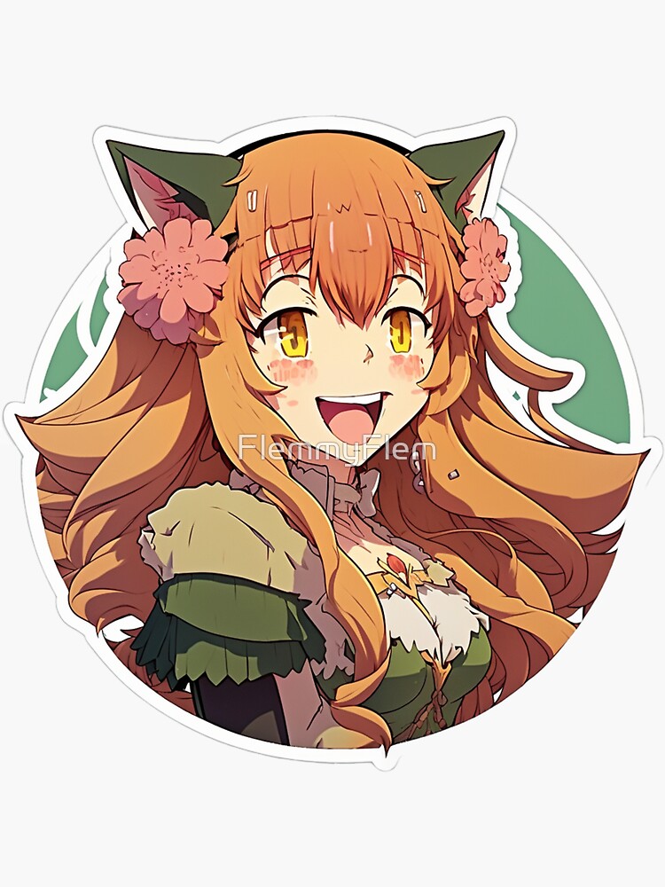 "Cute neko anime girl" Sticker for Sale by FlemmyFlem | Redbubble