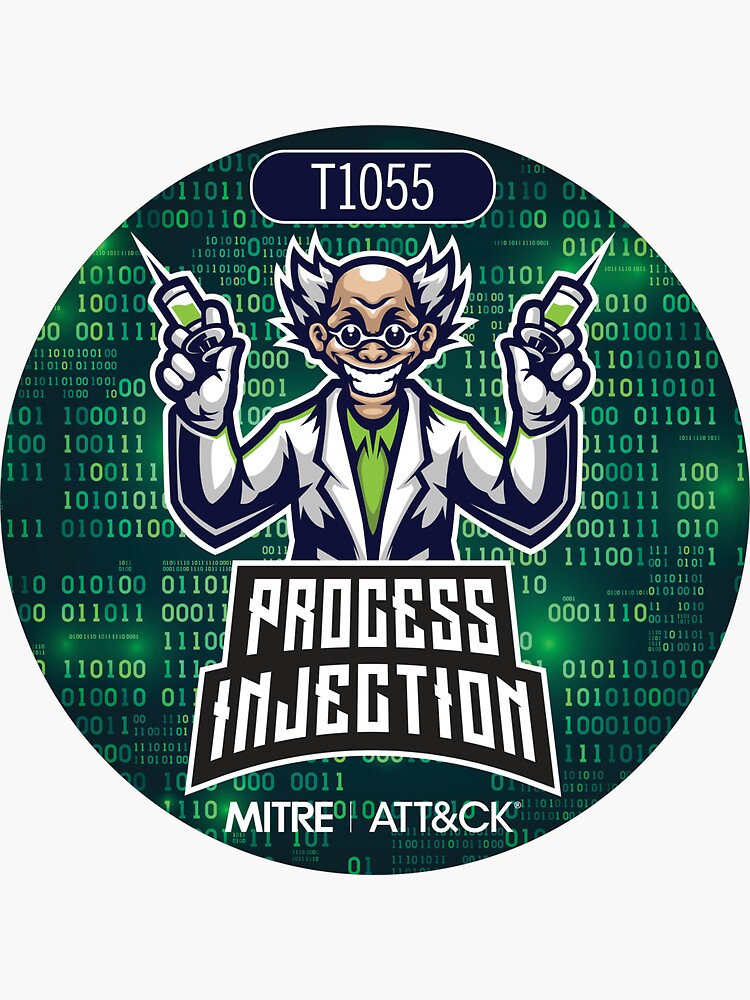 "ATT&CK T1055 - Process Injection" Sticker for Sale by MITRE ATT&CK ...