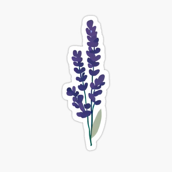 "lavender" Sticker for Sale by okarosa | Redbubble