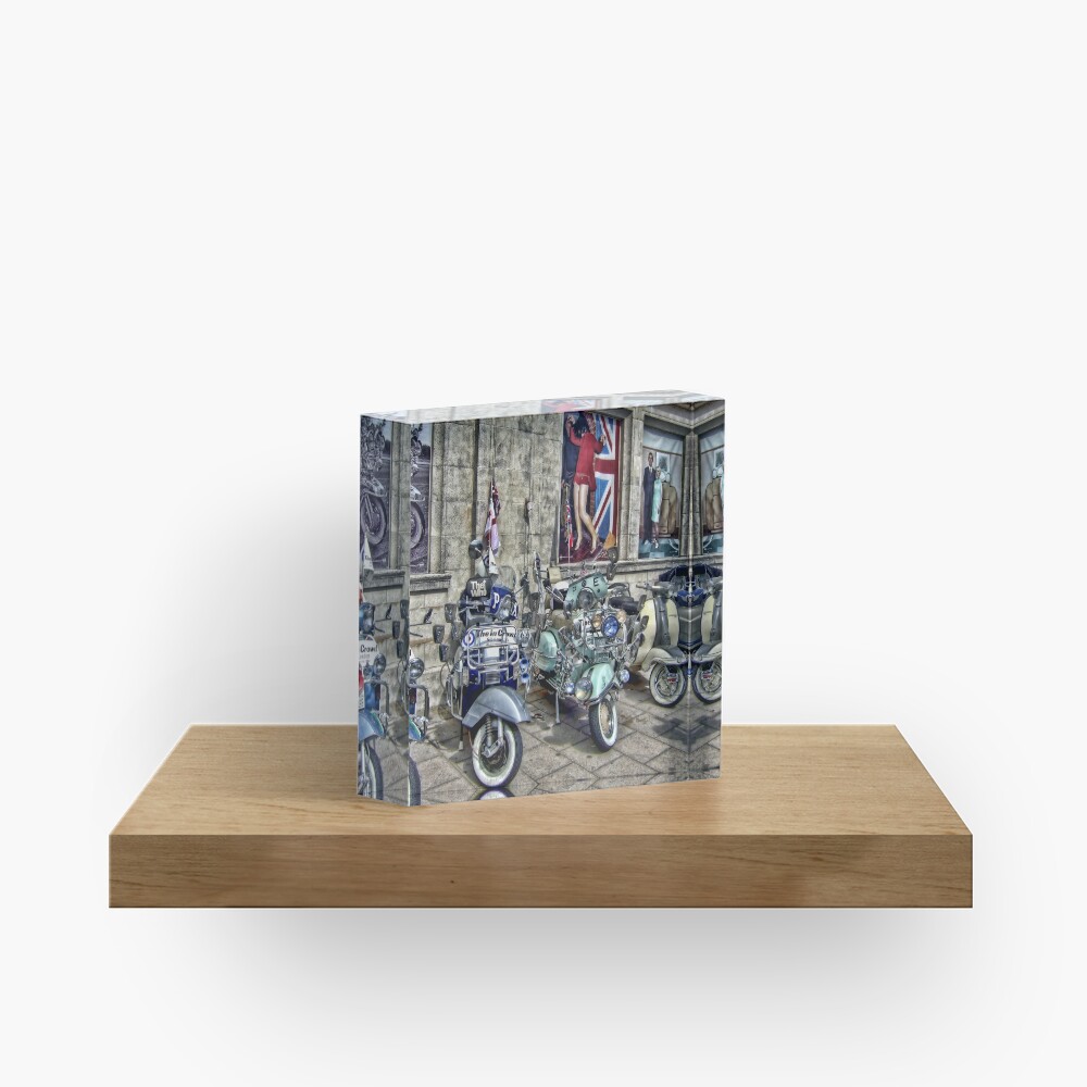 "Mod scooters and 60s fashion" Poster for Sale by Jasna | Redbubble