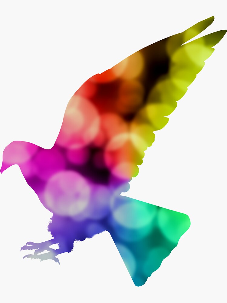 "Rainbow Bird - LGBT Gay Pride Themed" Sticker for Sale by ...