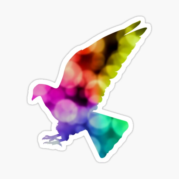 "Rainbow Bird - LGBT Gay Pride Themed" Sticker for Sale by ...