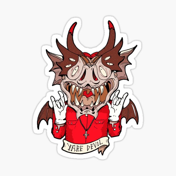 "Yare Devils dancing " Sticker for Sale by GSunrise | Redbubble