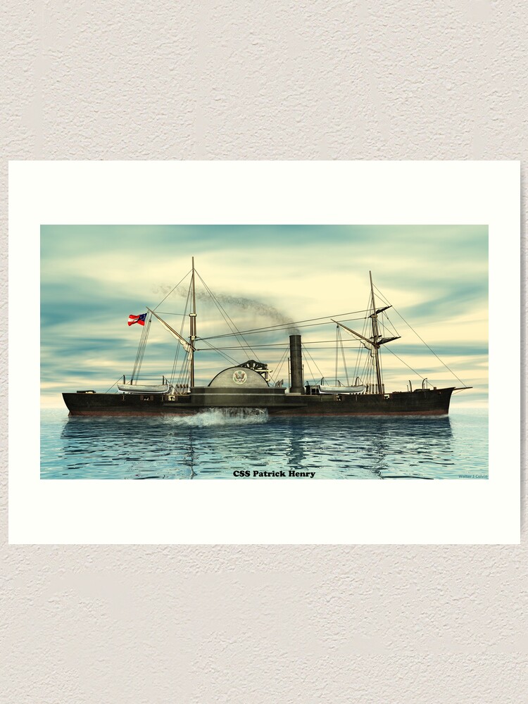 "CSS Patrick Henry" Art Print for Sale by Skyviper | Redbubble