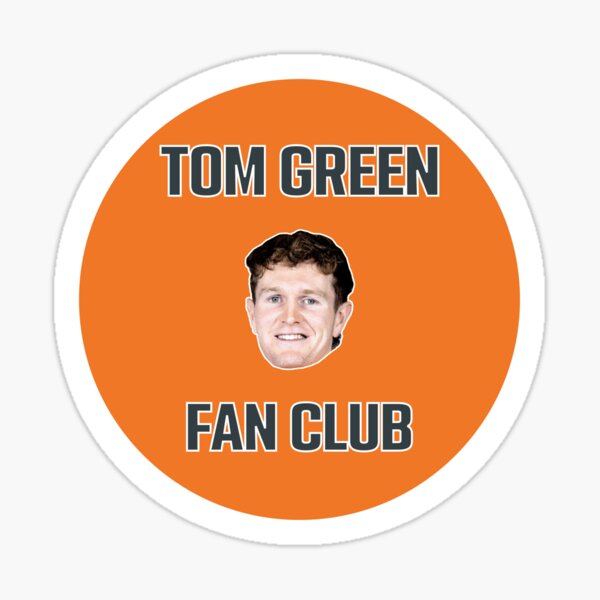 "Tom Green Fan Club" Sticker for Sale by Gronk11 | Redbubble