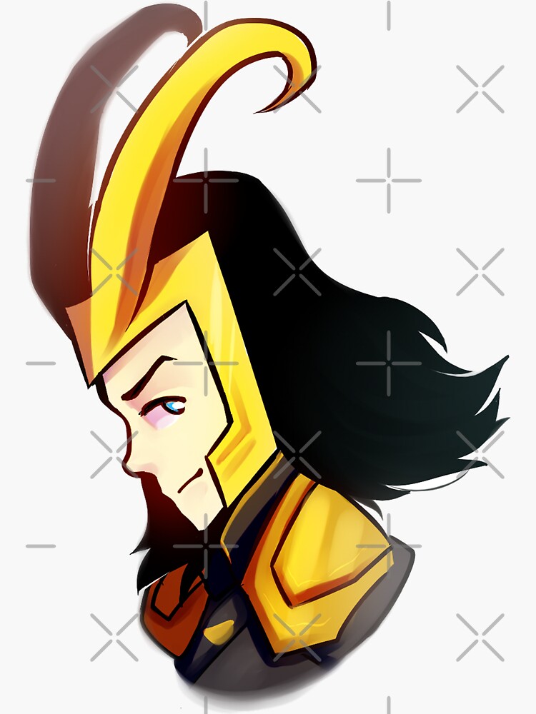 "Loki" Sticker for Sale by TehoT | Redbubble