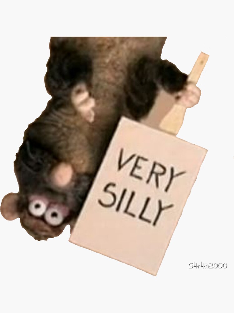 "Very Silly Rat" Sticker for Sale by S4r4h2000 | Redbubble