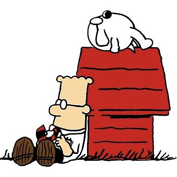 " Dilbert " Sticker for Sale by drewfitzgeral | Redbubble