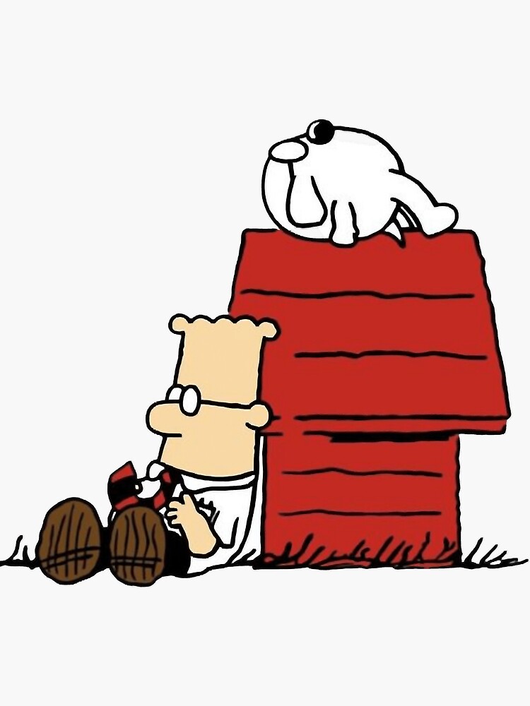 " Dilbert " Sticker for Sale by drewfitzgeral | Redbubble