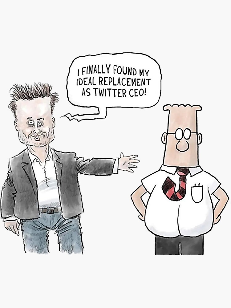 "Dilbert " Sticker for Sale by rexcrai | Redbubble