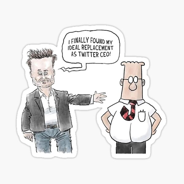 "Dilbert " Sticker for Sale by rexcrai | Redbubble