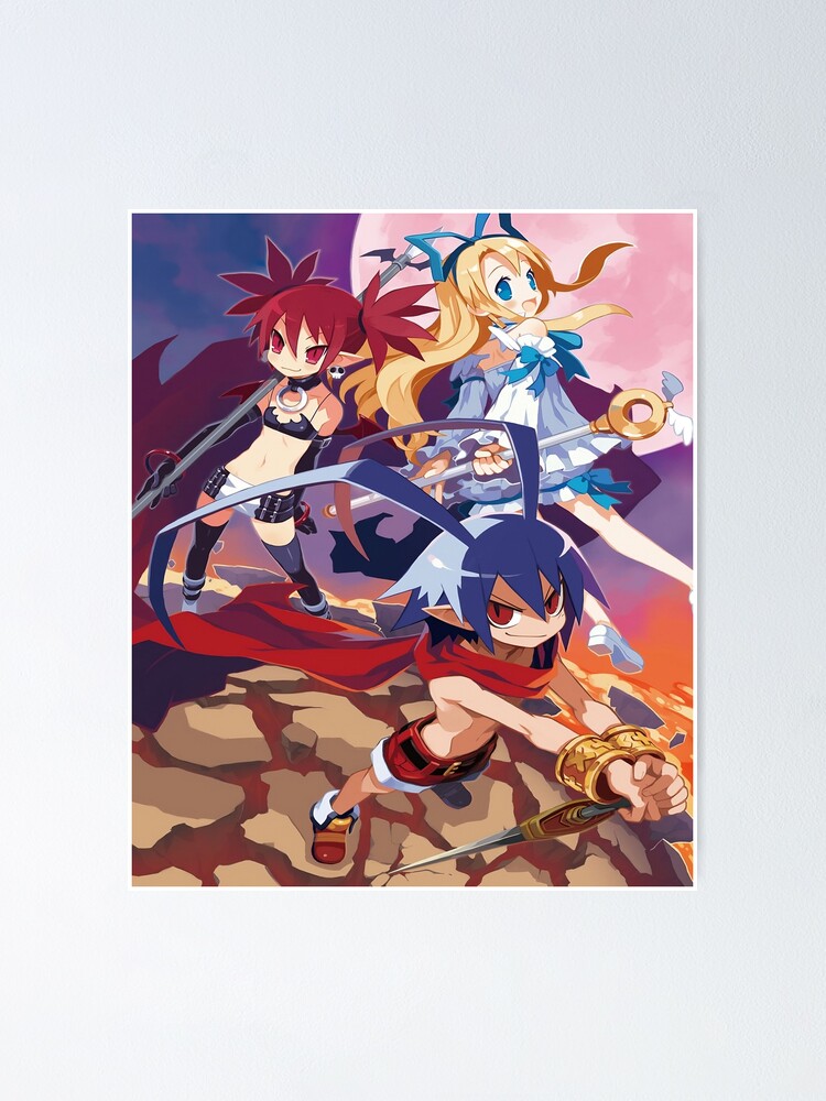 "Disgaea" Poster for Sale by salvesenci | Redbubble
