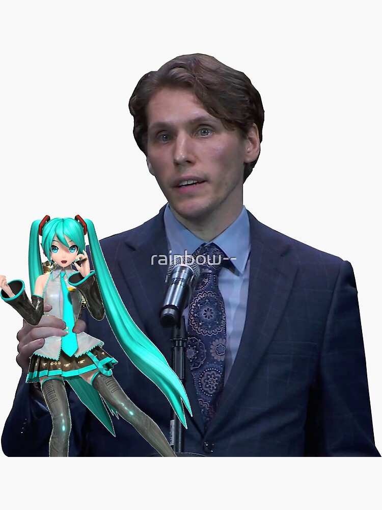 "jerma miku award" Sticker for Sale by rainbow-- | Redbubble