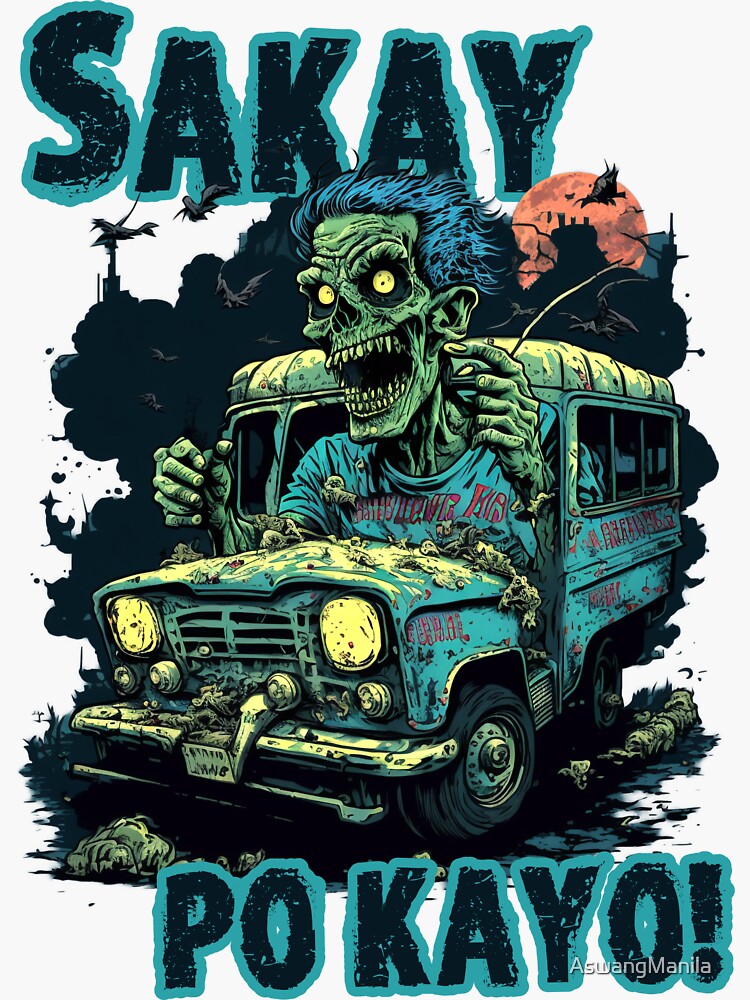 "Sakay Po Kayo Jeepney" Sticker for Sale by AswangManila | Redbubble