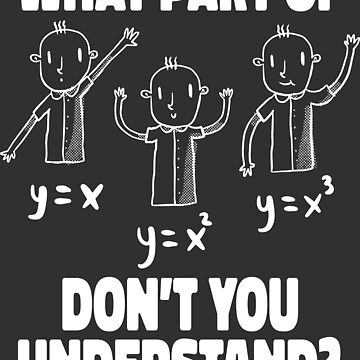 "Funny Math Quadratic Equation Slope Intercept Formula" Sticker for ...