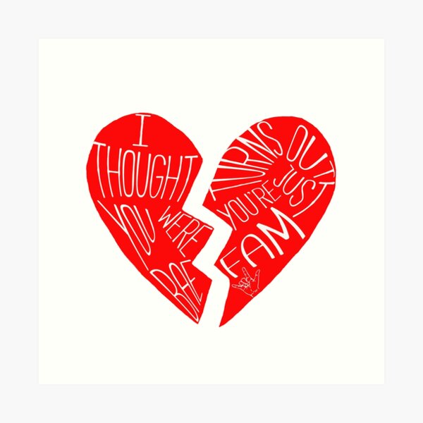 "I thought you were bae... turns out you're just fam vine- red/white ...