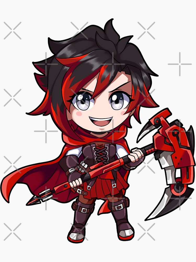 "Ruby Chibi" Sticker for Sale by Keith Montalbo | Redbubble
