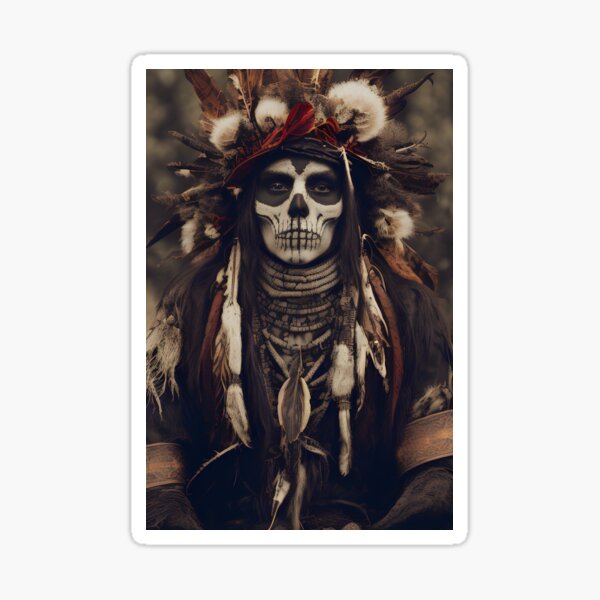 "native witch doctor" Sticker for Sale by Markotropoya22 | Redbubble