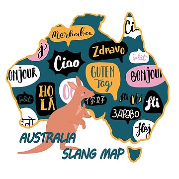 "sydney slang map" Sticker for Sale by ArchitectAdele | Redbubble