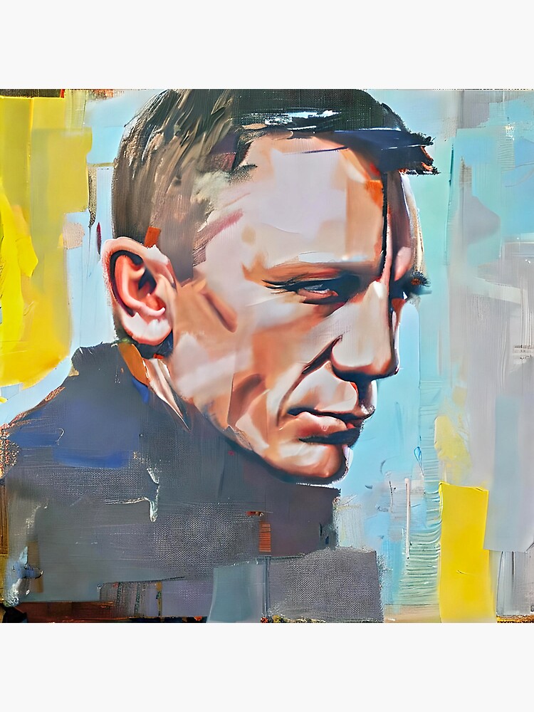 "studuim of Daniel`s face " Sticker for Sale by bogfl | Redbubble